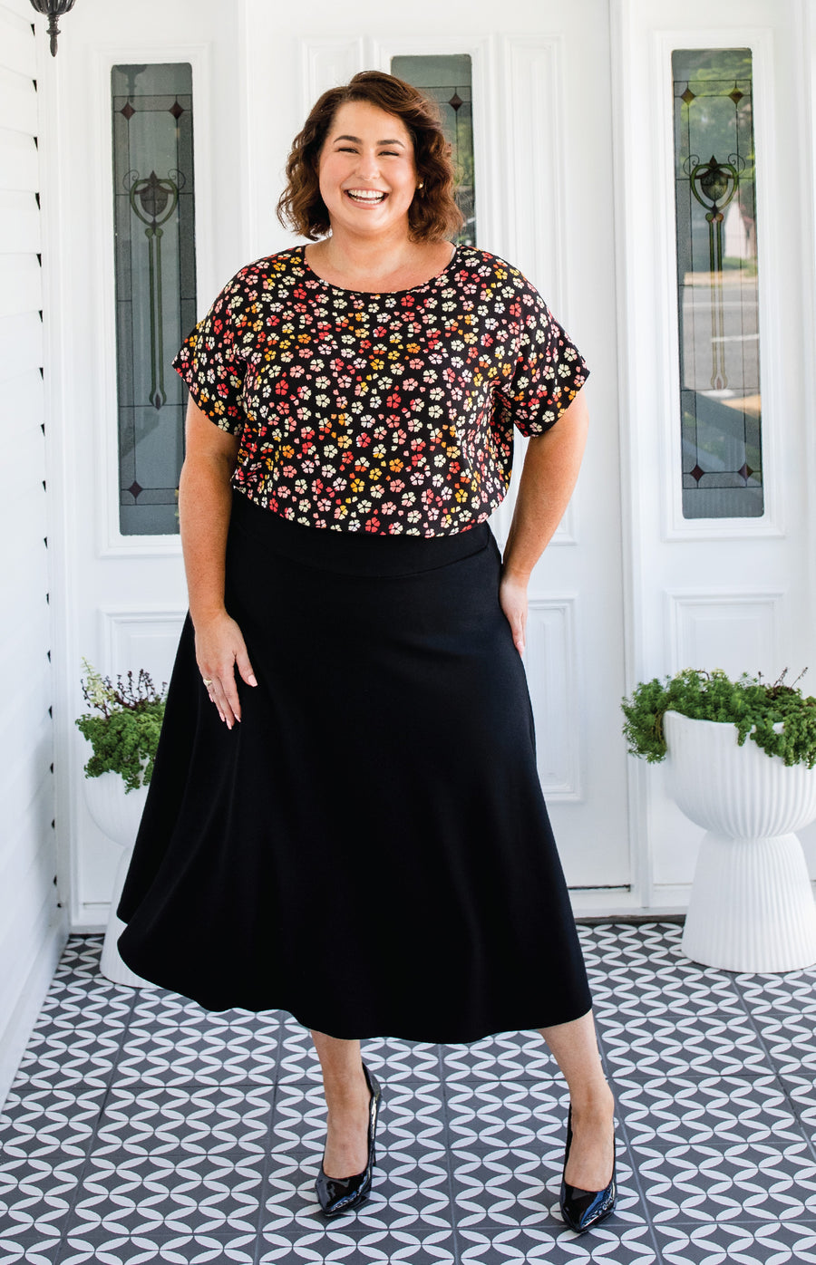 Our Favourite Ponte Skirt In Black Maiocchi